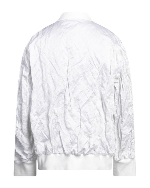 DSquared² Jacket Cotton, Metallic Fiber in White for Men | Lyst