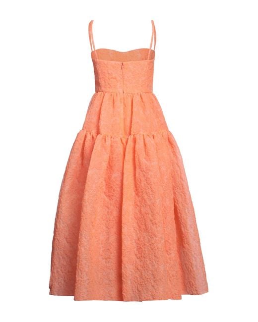 Erdem Midi Dress in Orange | Lyst