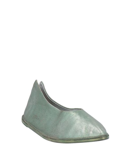 Marsèll Light Ballet Flats Soft Leather in Green | Lyst