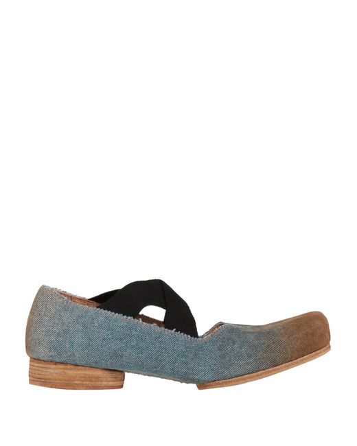 Uma Wang Ballet Flats Textile Fibers in Blue | Lyst