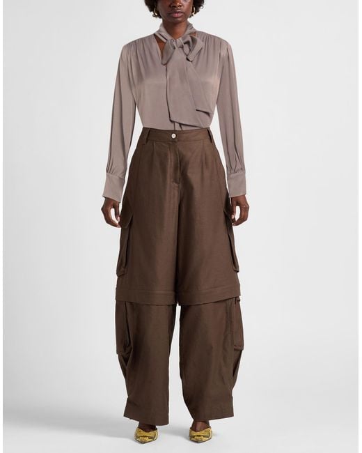 Alpha Studio Shirt in Brown | Lyst UK