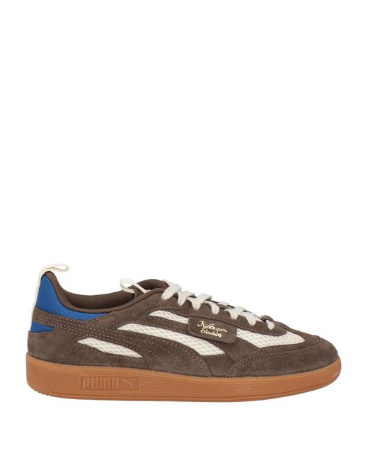 PUMA Sneakers Leather, Textile Fibers in Brown for Men | Lyst