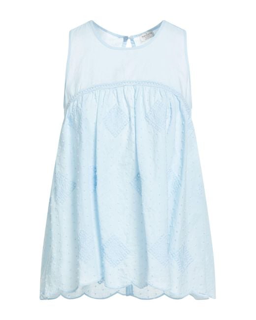 Rebel Queen Sky Top Cotton in Blue | Lyst