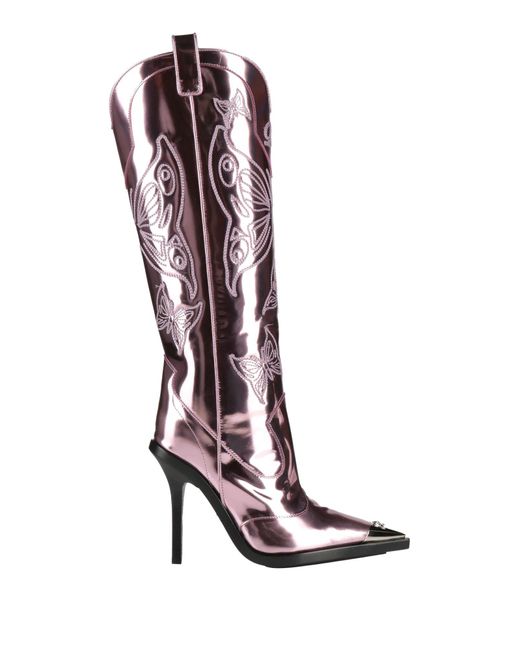 Versace Boot Leather in White | Lyst