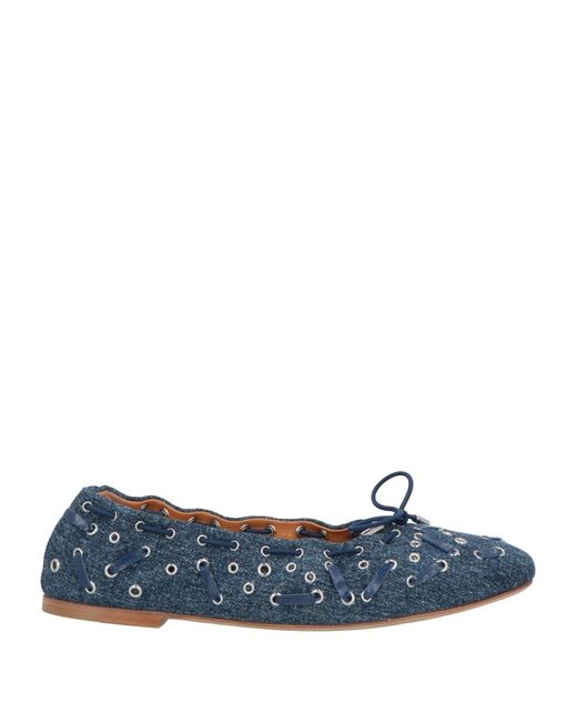 Chloé Ballet Flats Textile Fibers in Blue | Lyst