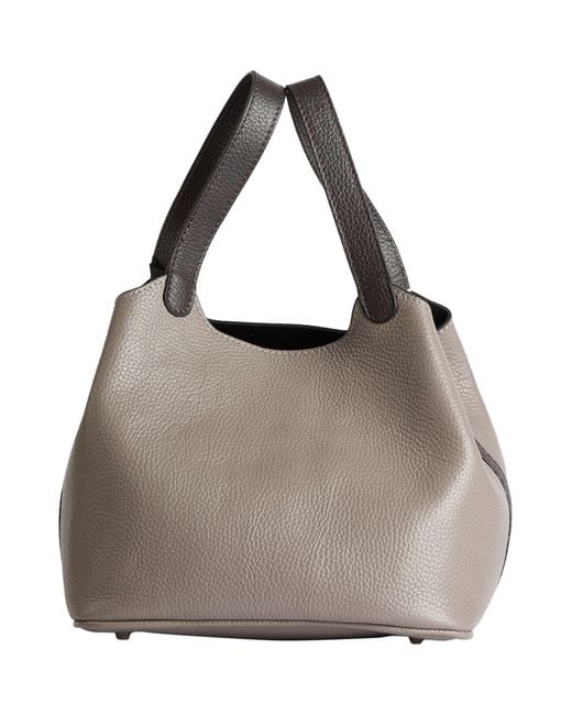 Laura Di Maggio Handbag Leather in Grey | Lyst UK