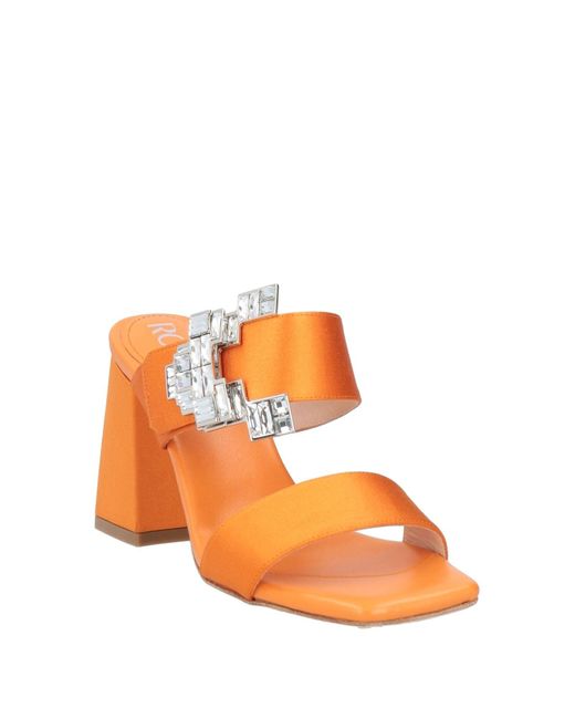 Rodo Sandals Textile Fibers in Orange | Lyst