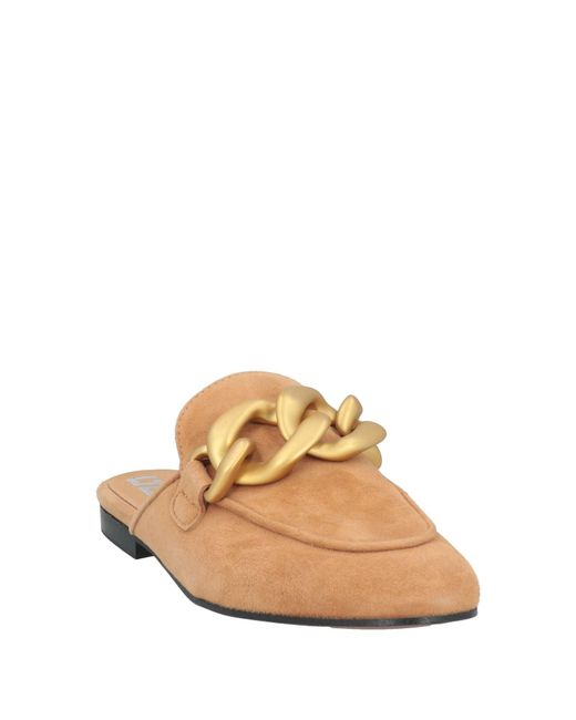 GIO+ Sand Mules & Clogs Leather in Natural | Lyst