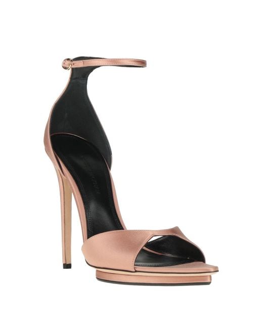 Victoria Beckham Blush Sandals Textile Fibers in White | Lyst UK