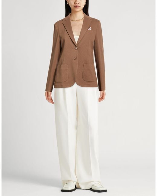 Circolo 1901 Blazer in Brown | Lyst UK