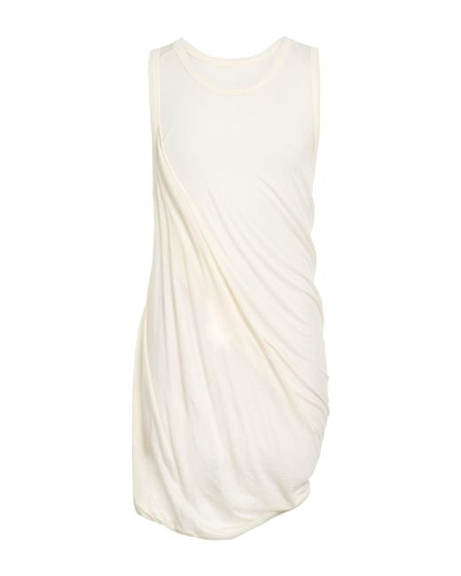 Rick Owens Cream Tank Top Cotton in White for Men | Lyst UK