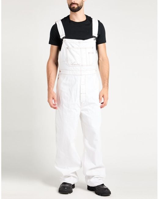 Amiri Overalls Cotton in White for Men | Lyst
