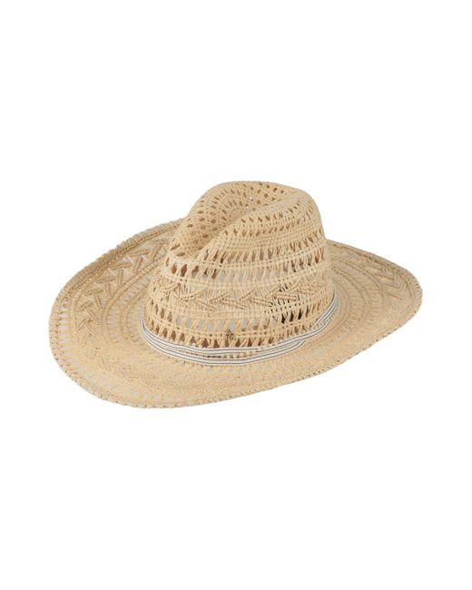 Maison Michel Hat Paper, Polyester, Brass, Plastic in Natural | Lyst UK