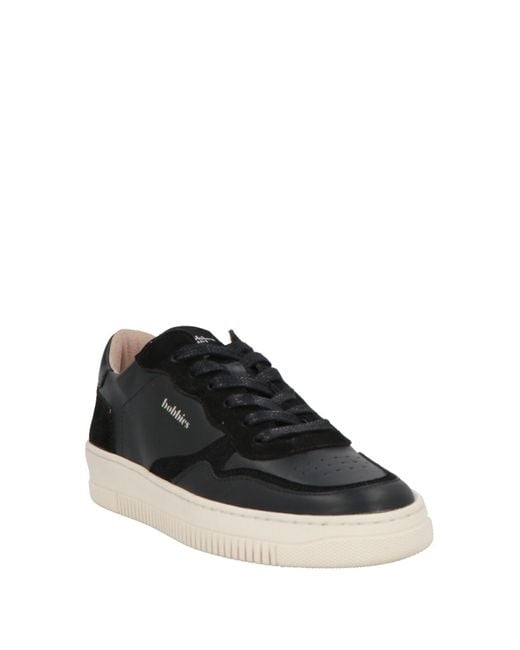 Bobbies Sneakers Leather in Black | Lyst