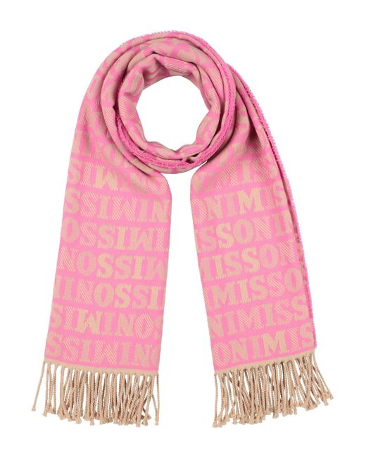 Missoni Scarf Wool, Acrylic in Pink | Lyst UK