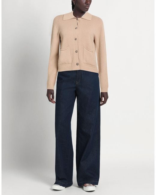 Angela Davis Cardigans in Natural | Lyst