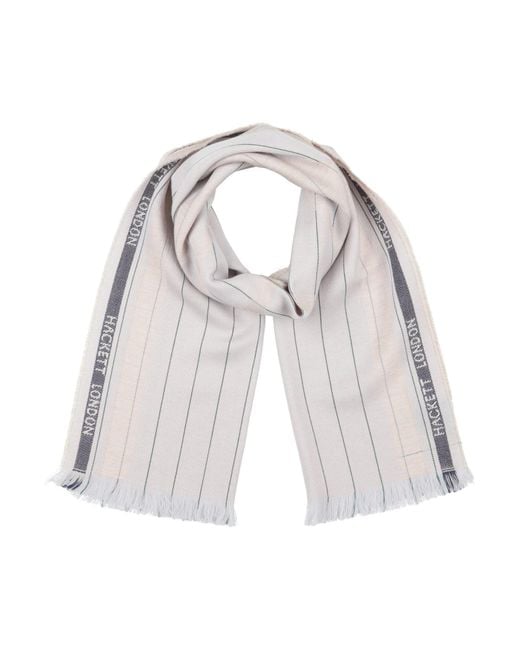 Hackett Scarf Wool in White for Men | Lyst UK