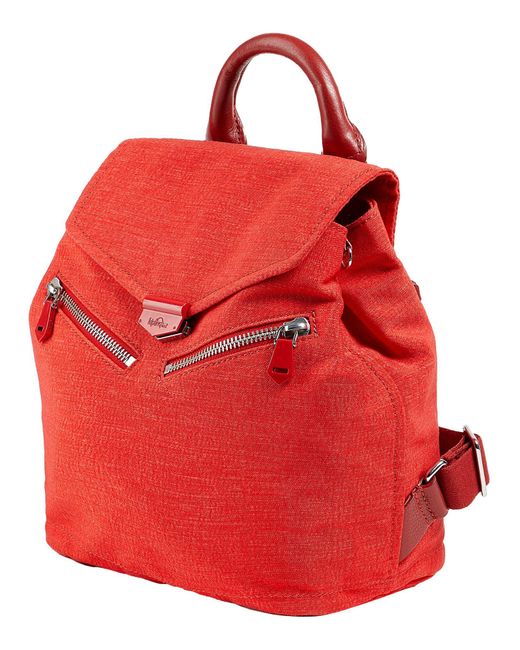 Kipling Backpack Textile Fibers, Cowhide in Red | Lyst