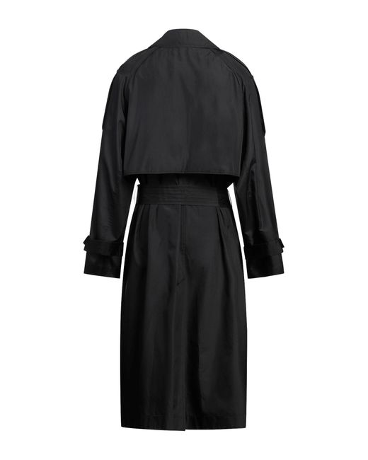 Burberry Overcoat & Trench Coat Silk in Black for Men | Lyst