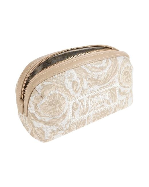 Versace Beauty Case Textile Fibers in Natural | Lyst