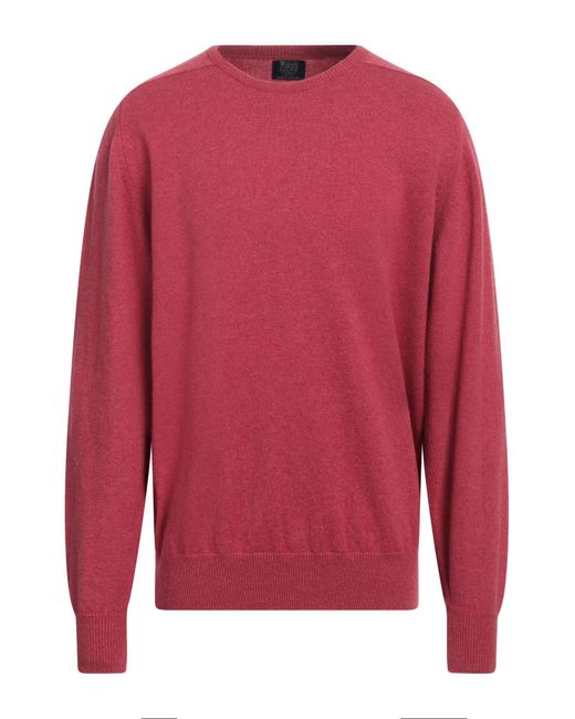 William Lockie Brick Sweater Lambswool in Red for Men | Lyst