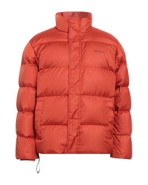 Carhartt Rust Puffer Polyester in Red for Men | Lyst
