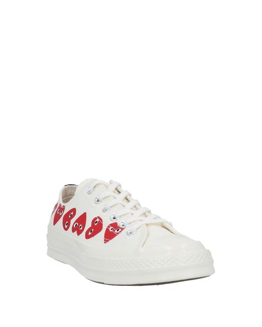CONVERSE x COMME des GARÇONS PLAY Ivory Sneakers Textile Fibers in ...