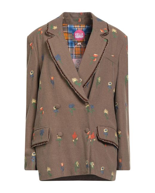 Celiab Blazers in Brown | Lyst UK