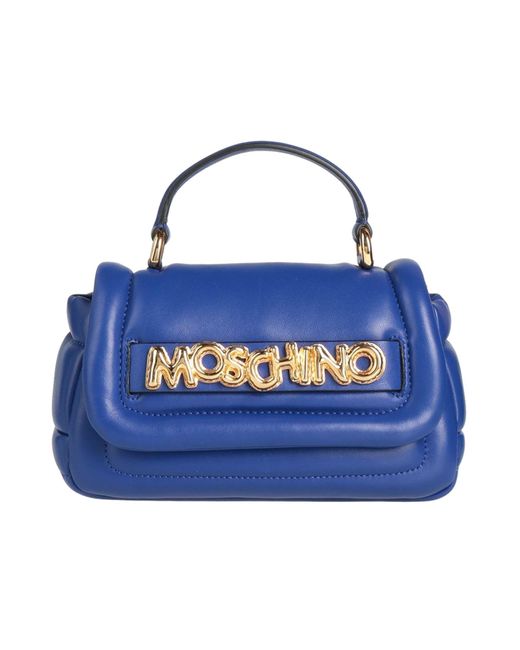 Moschino Bright Handbag Leather in Blue | Lyst
