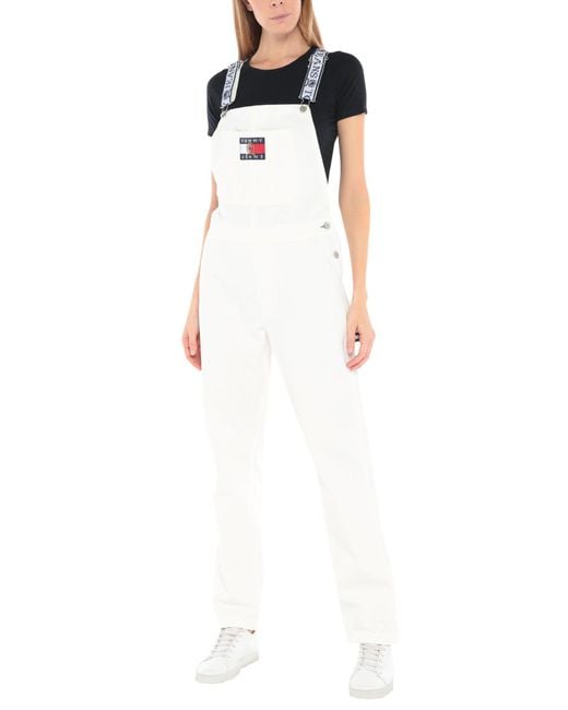 Tommy Hilfiger Overalls Cotton in White | Lyst