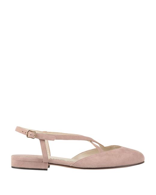Ferragamo Ballet Flats in Natural | Lyst UK