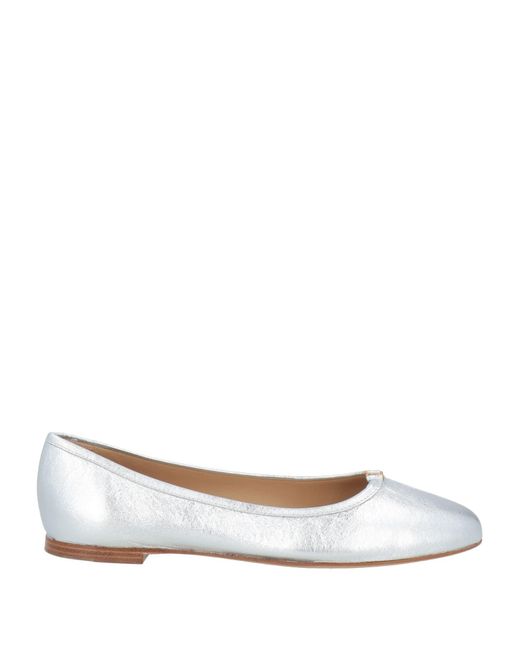 Chloé Ballet Flats Leather in White | Lyst