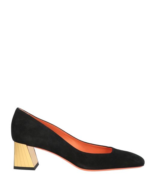 Santoni Pumps Leather in Black | Lyst
