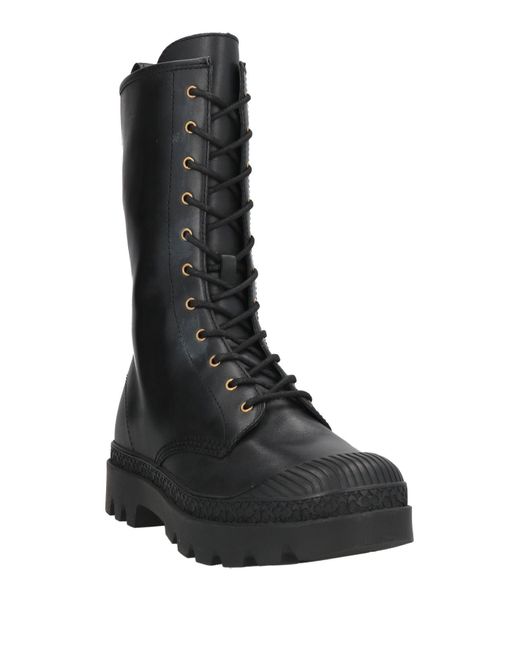COACH Boot Leather in Black | Lyst