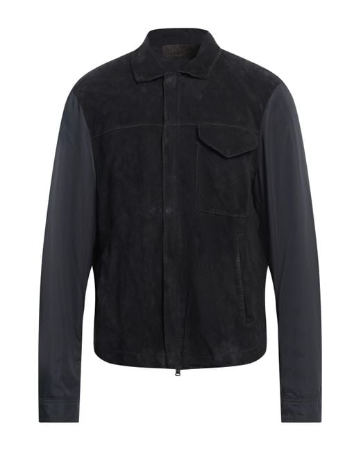 The Jack Leathers Midnight Jacket Leather, Textile Fibers in Blue for ...