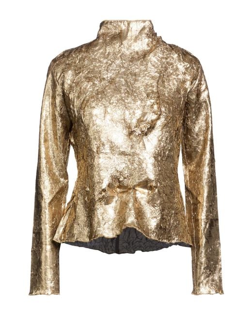 Ganni Top in Mettallic | Lyst DE