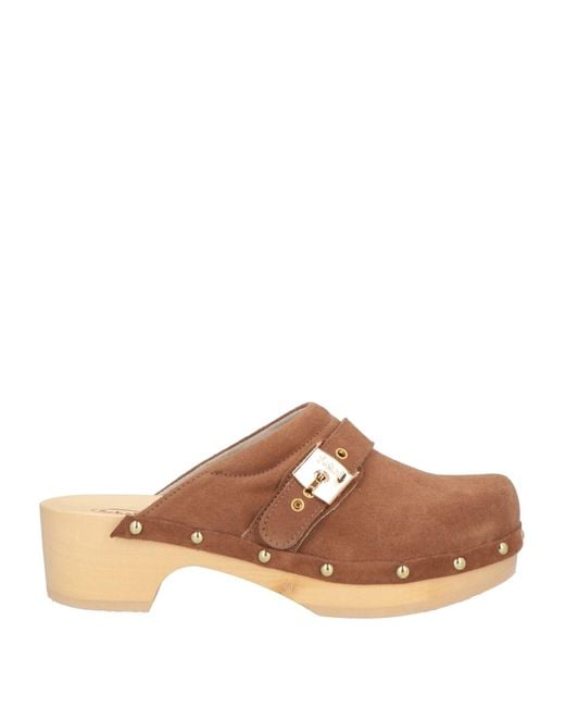 Scholl Mules & Clogs in Brown | Lyst UK