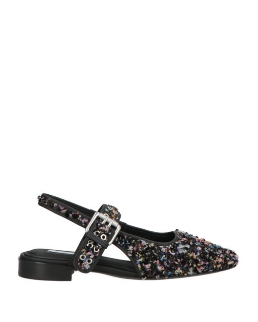 Rag & Bone Ballet Flats Textile Fibers, Leather in Black | Lyst
