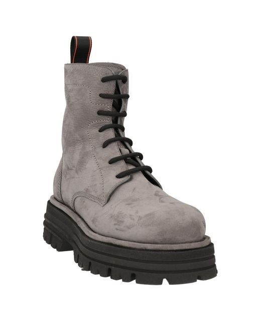 Barracuda Ankle Boots Soft Leather in Gray | Lyst
