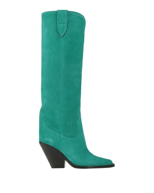Isabel Marant Boot Leather in Green | Lyst