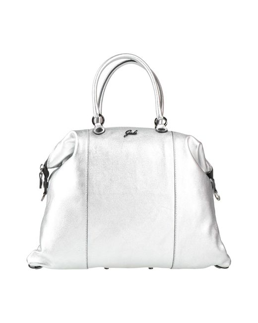 Gabs Pebbled-Leather Tote Handbag in White | Lyst UK