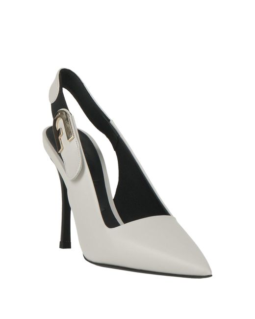 Furla Pumps Leather in White | Lyst