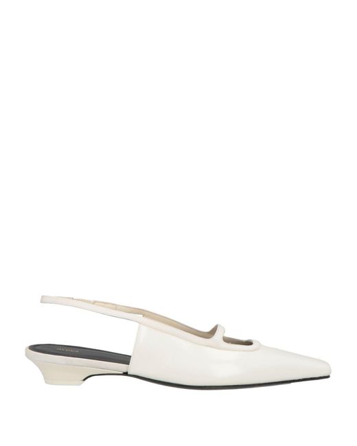 Neous Ballet Flats Leather in White | Lyst