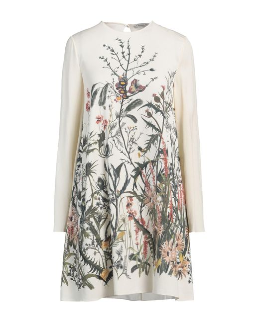 Dior Mini Dress Silk in White | Lyst