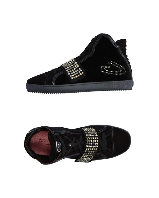 Alberto Guardiani Sport Sneakers Textile Fibers, Soft Leather in Black ...