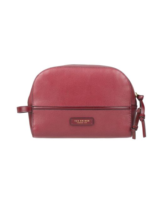 The Bridge Beauty Case Leather in Red | Lyst UK
