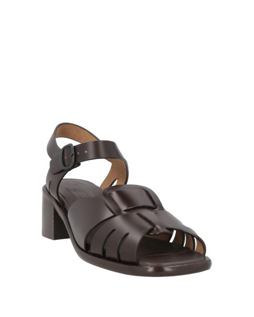Hereu Chocolate Sandals Leather in Brown | Lyst