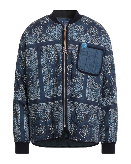 Scotch & Soda Puffer in Blue for Men | Lyst UK