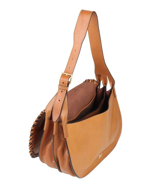 The Bridge Tan Shoulder Bag Leather in Brown | Lyst