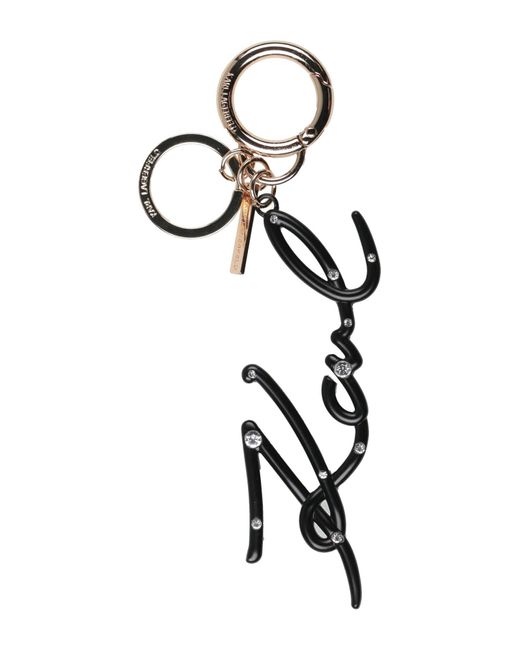 Karl Lagerfeld Key Ring Zinc in White | Lyst